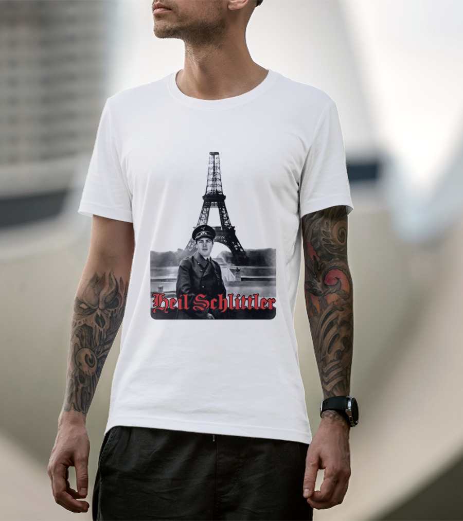 Adolf Hitler X Eiffel Tower Heil Schlittler T-Shirt