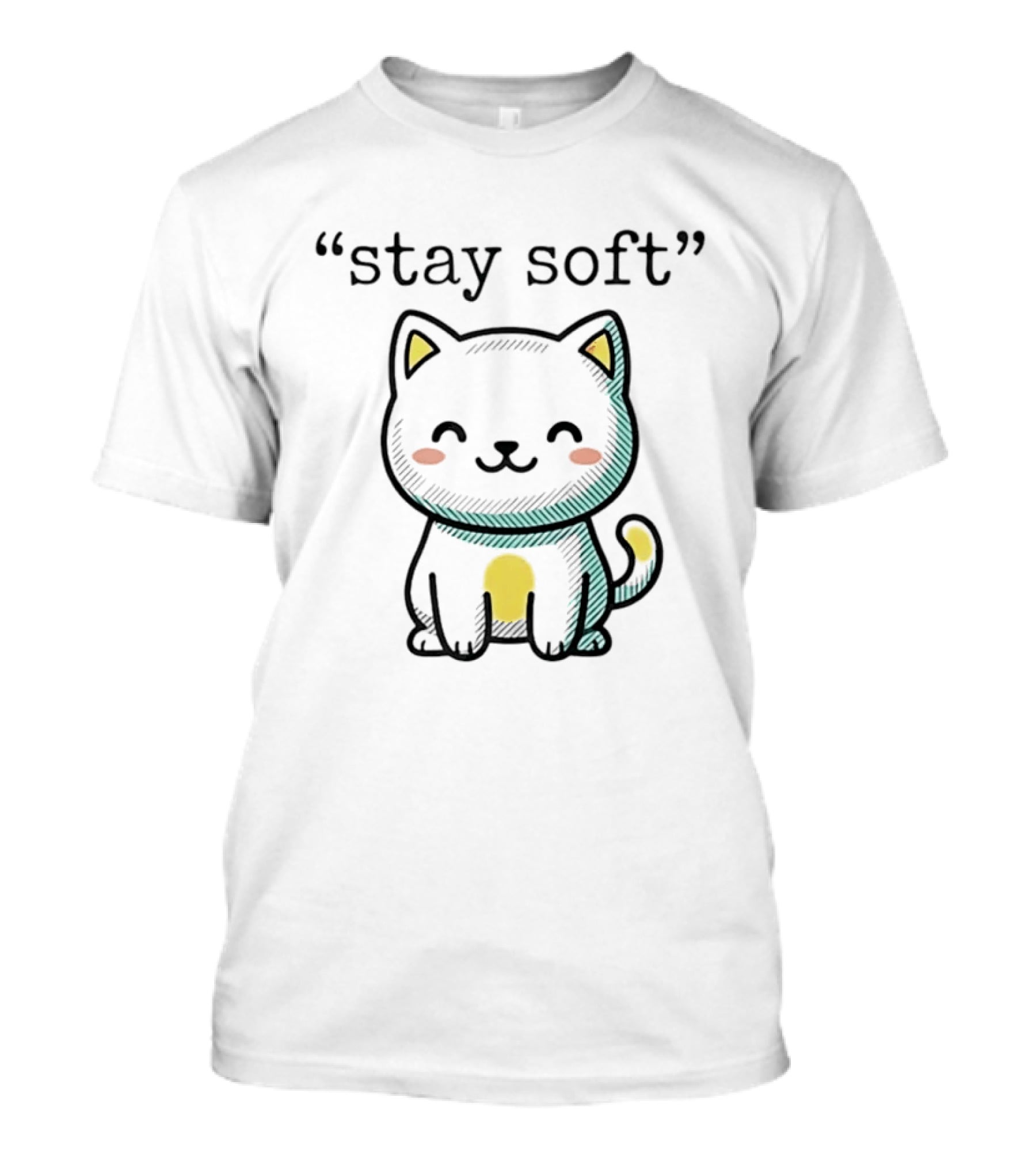 Stay Soft Cute Cat T-Shirt