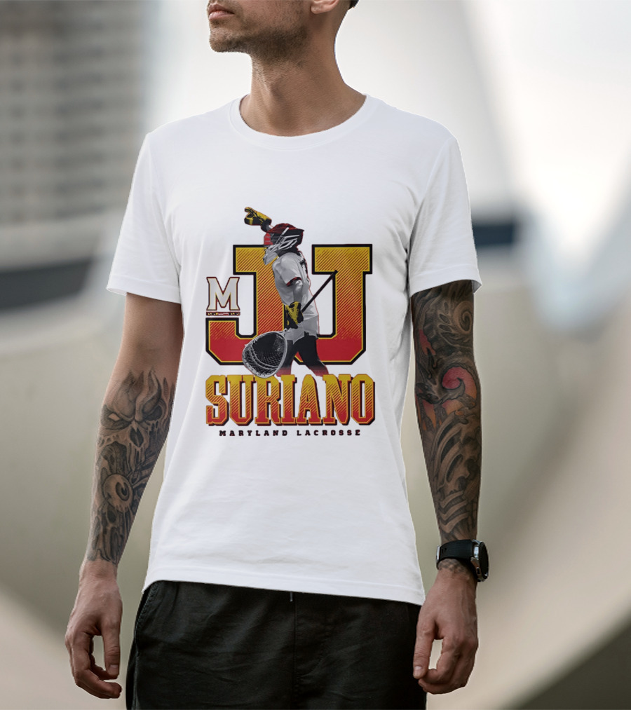 JJ Suriano Maryland Lacrosse M Sports Team T-Shirt