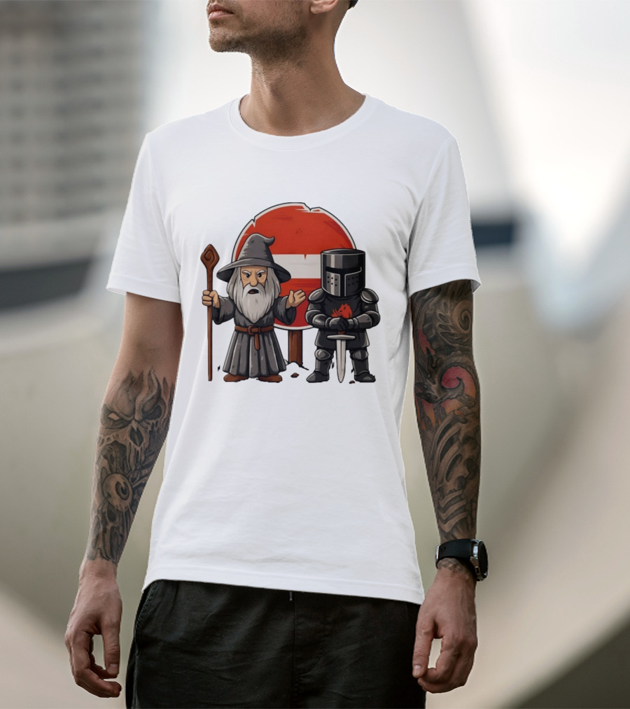 Gandalf Black Knight None Shall Pass T-Shirt