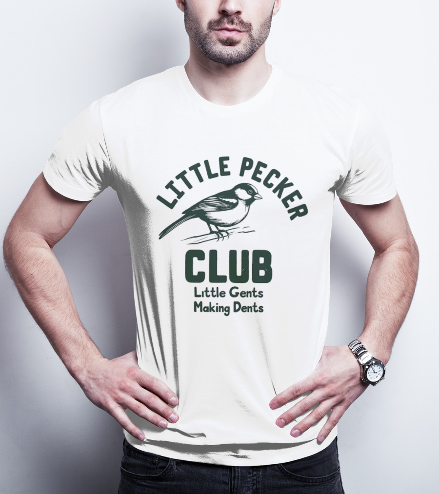 Little Pecker Club Little Gents Making Dents Bird T-Shirt