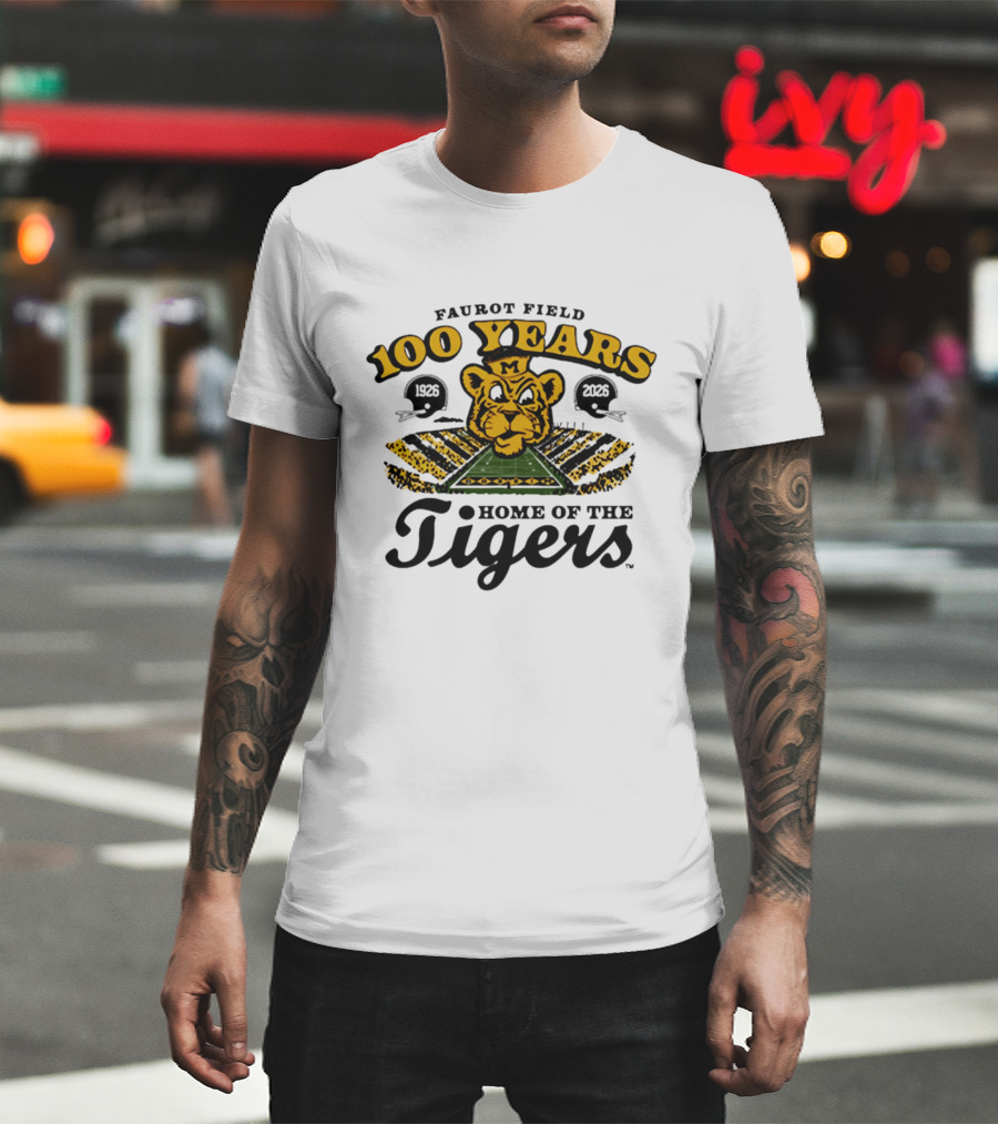Faurot Field 100 Years Home Of The Tigers 1926 2026 T-Shirt