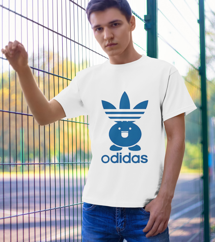 Odidas Pokemon Oddish Mashup Blue T-Shirt