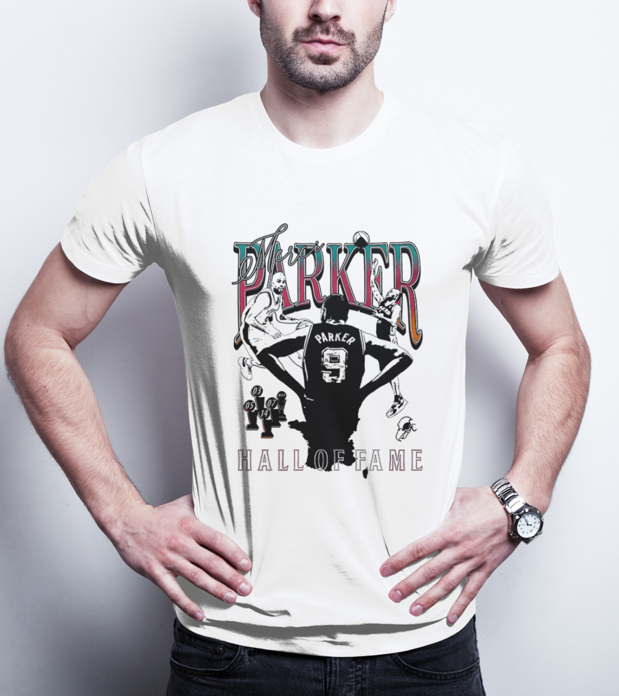 Parker Hall Of Fame NBA Tony Parker San Antonio Spurs T-Shirt
