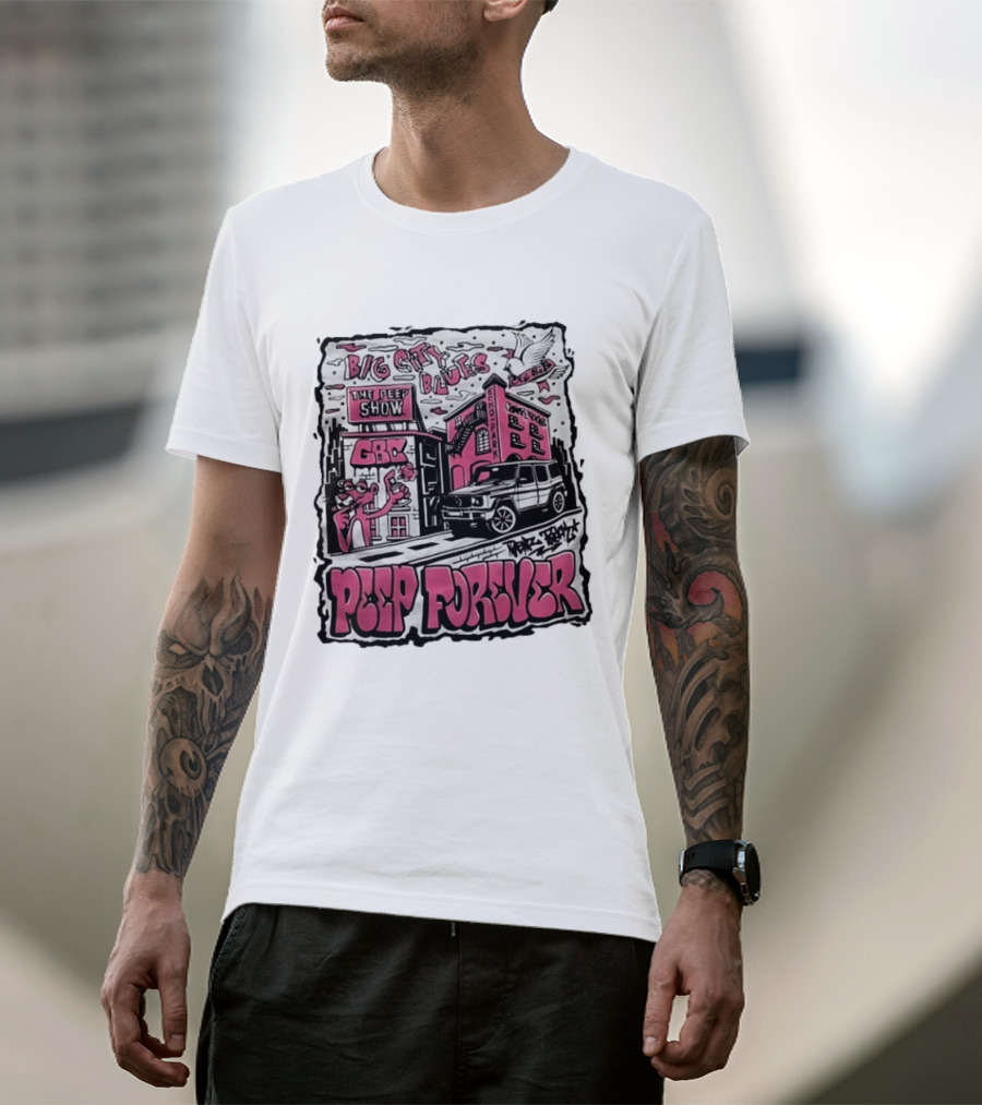 Big City Blues Peep Show Peep Forever Pink Panther GBC Park Avenue T-Shirt