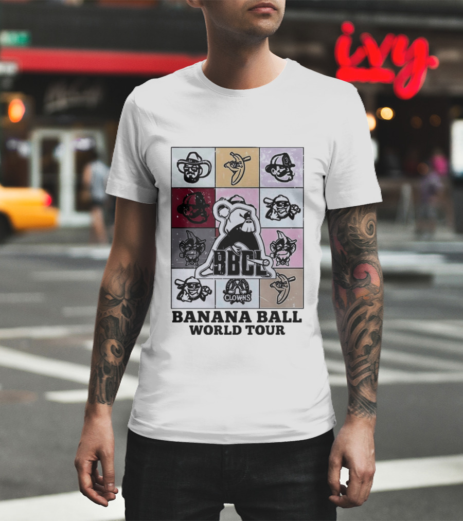 BBCL Clowns Banana Ball World Tour 2026 T-Shirt