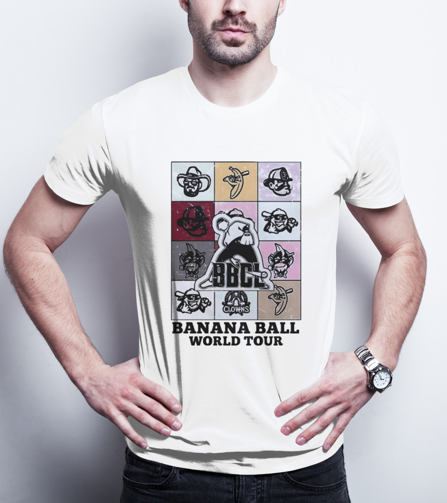 BBCL Clowns Banana Ball World Tour 2026 T-Shirt