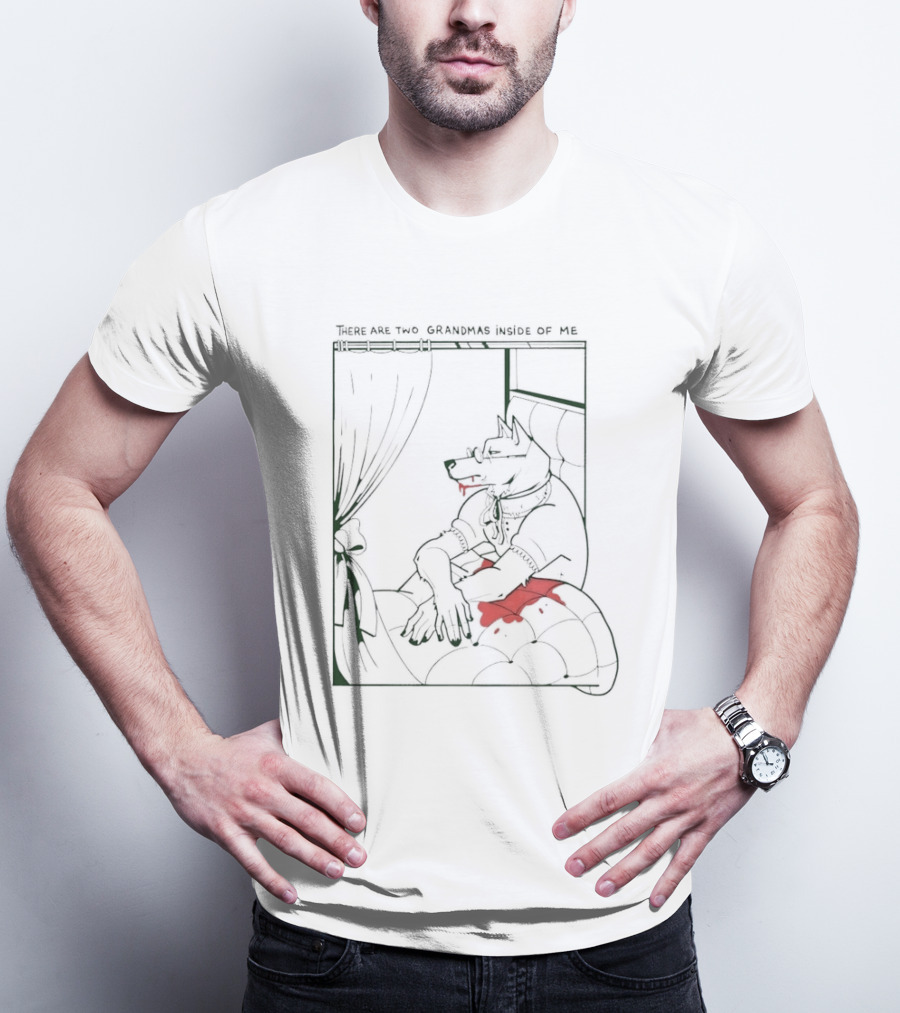 Wolf There Are Two Grandmas Inside Of Me T-Shirt