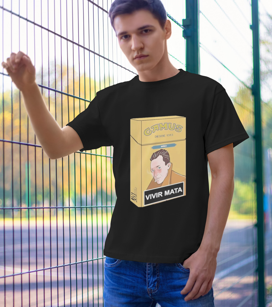 Camus Desde 1913 Vivir Mata Cigarette Box T-Shirt