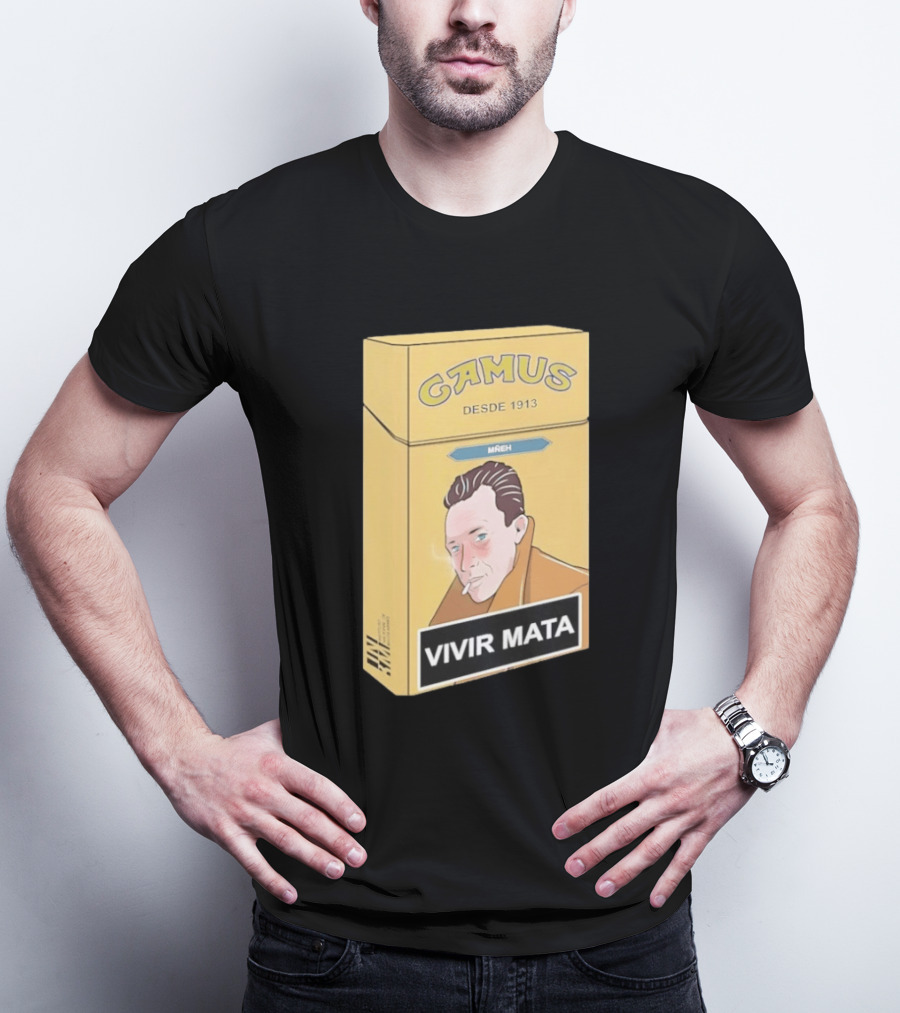 Camus Desde 1913 Vivir Mata Cigarette Box T-Shirt