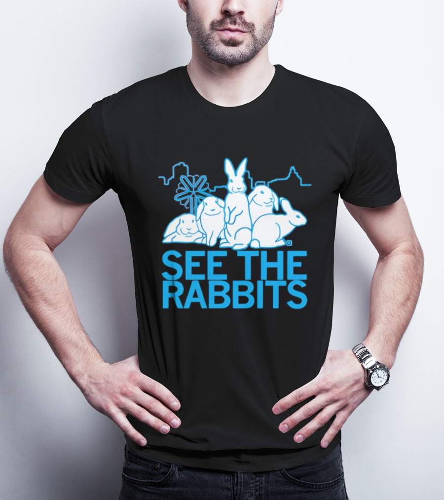 See The Rabbits Blue Bunny T-Shirt