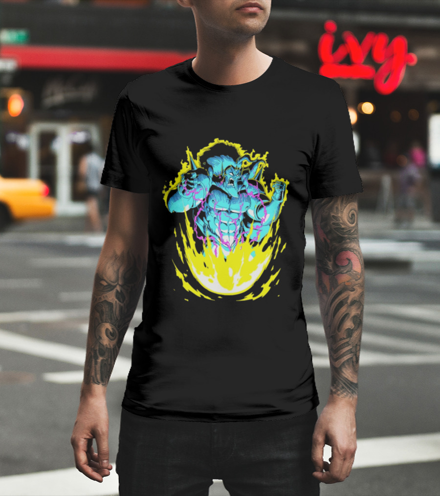 Starbarians Killgar Killgarian Rage Burst With Electric Energy T-Shirt