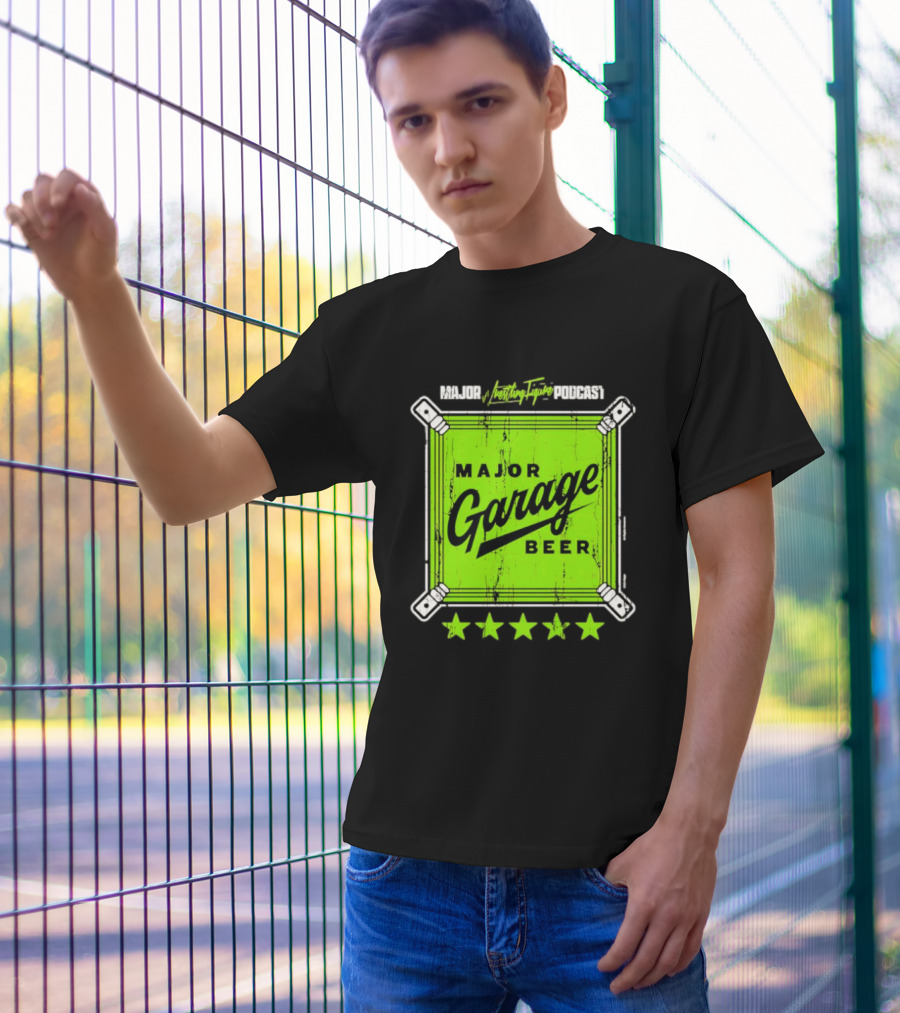 Major Garage Beer Lime 2026 Podcast T-Shirt