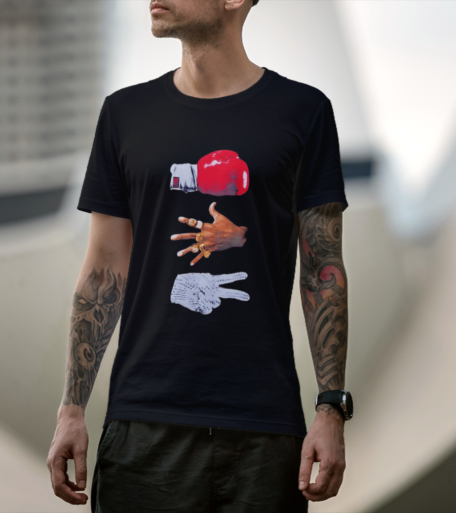 Michael Jordan MJ Jackson Michael Tyson Gloves T-Shirt