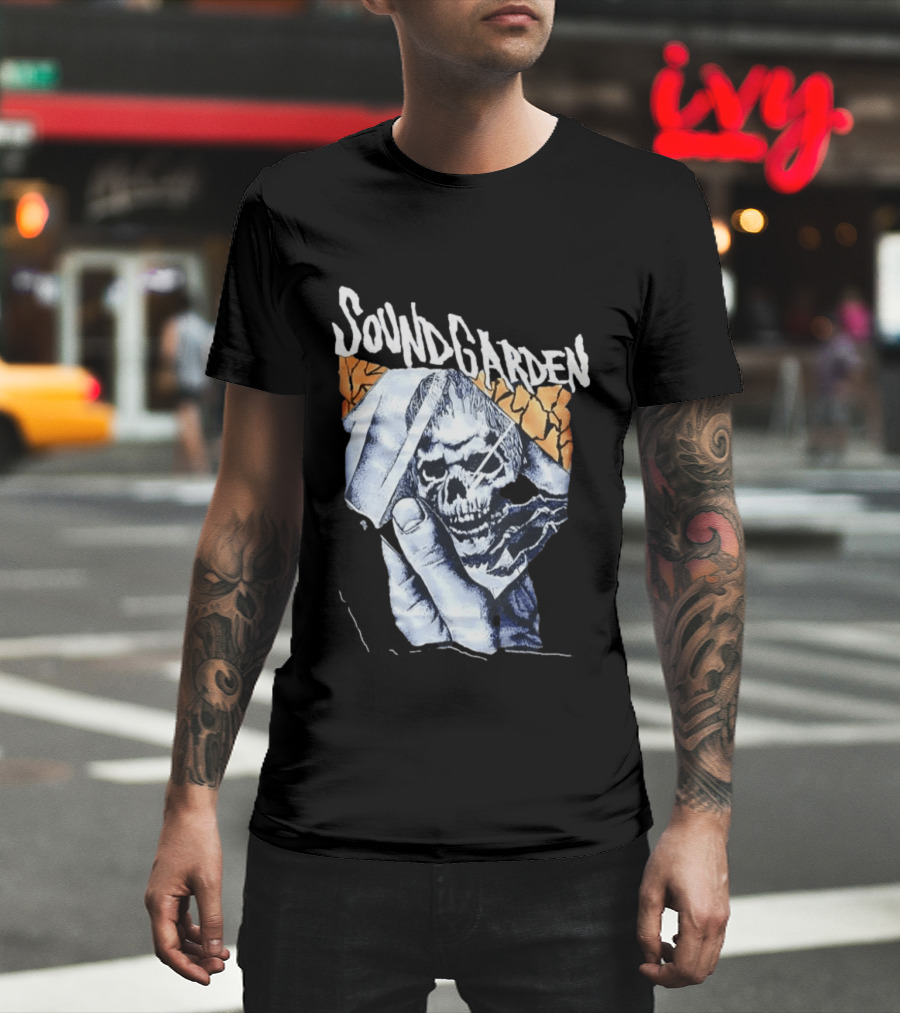 Soundgarden Skull Hand Broken Glass T-Shirt