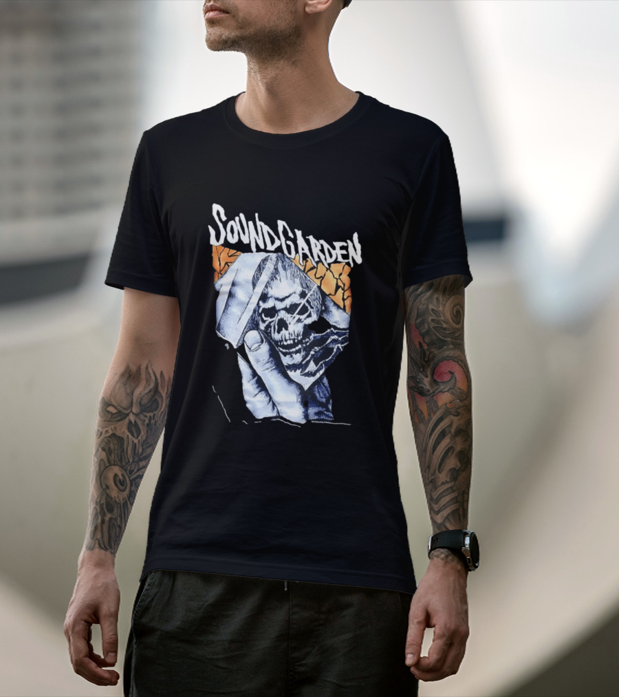 Soundgarden Skull Hand Broken Glass T-Shirt