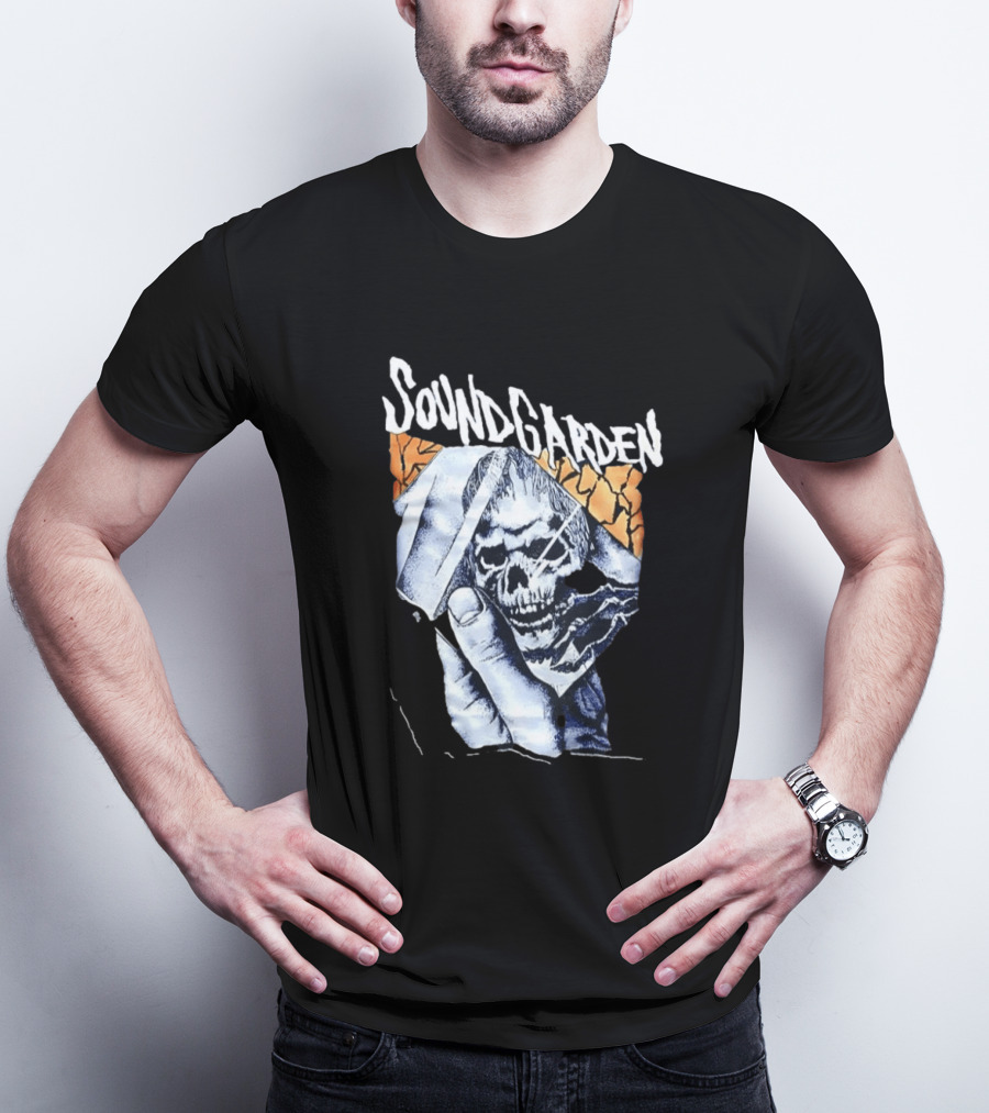 Soundgarden Skull Hand Broken Glass T-Shirt