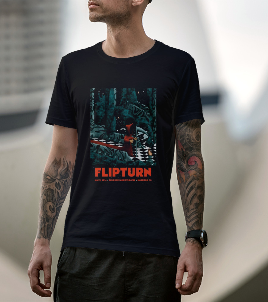 FlipTurn May 21 2026 Red Rocks Amphitheatre Morrison CO T-Shirt