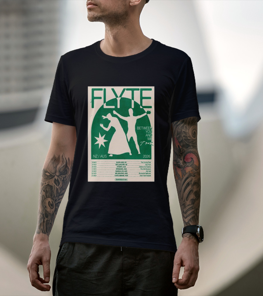 Flyte Between You And Me Tour NZ AUS 2026 T-Shirt
