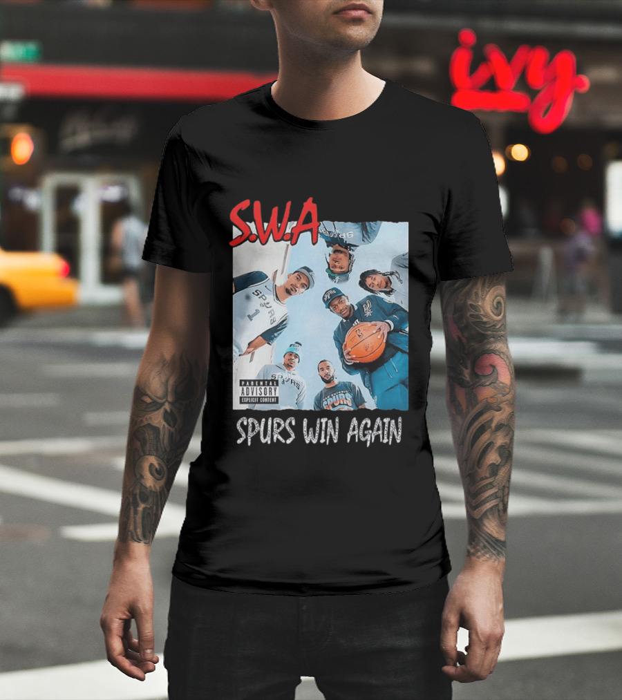 SWA Spurs Win Again San Antonio Spurs Straight Outta Compton T-Shirt