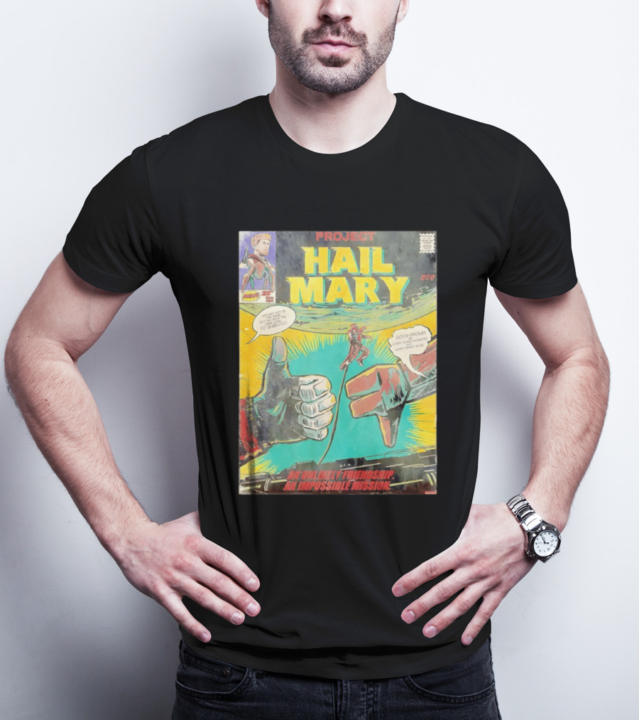 Project Hail Mary Comic Cover An Unlikely Friendship An Impossible Mission T-Shirt