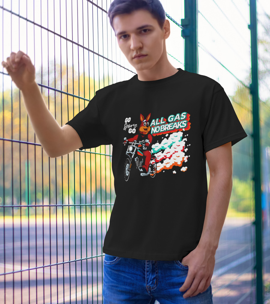 San Antonio Spurs Coyote Go Spurs Go All Gas No Breaks T-Shirt