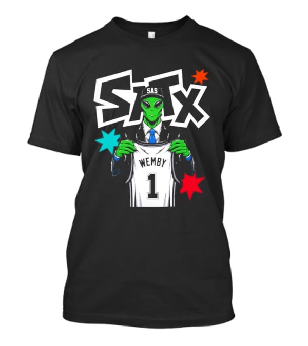SATX SAS Wemby Alien Holding Wemby 1 Jersey T-Shirt