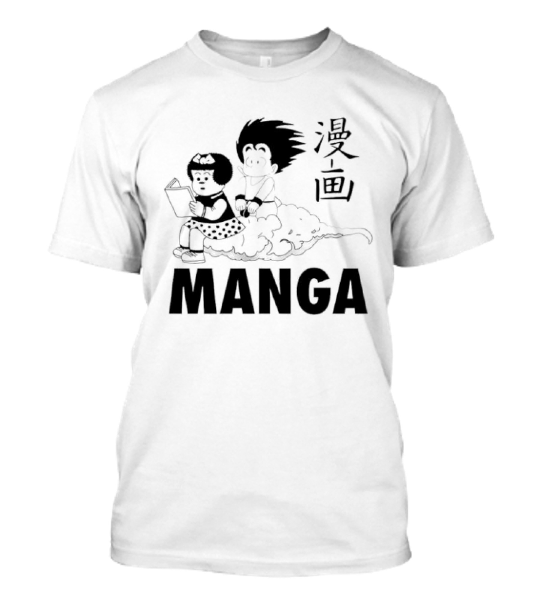 Manga Characters Riding Nimbus Cloud Goku T-Shirt