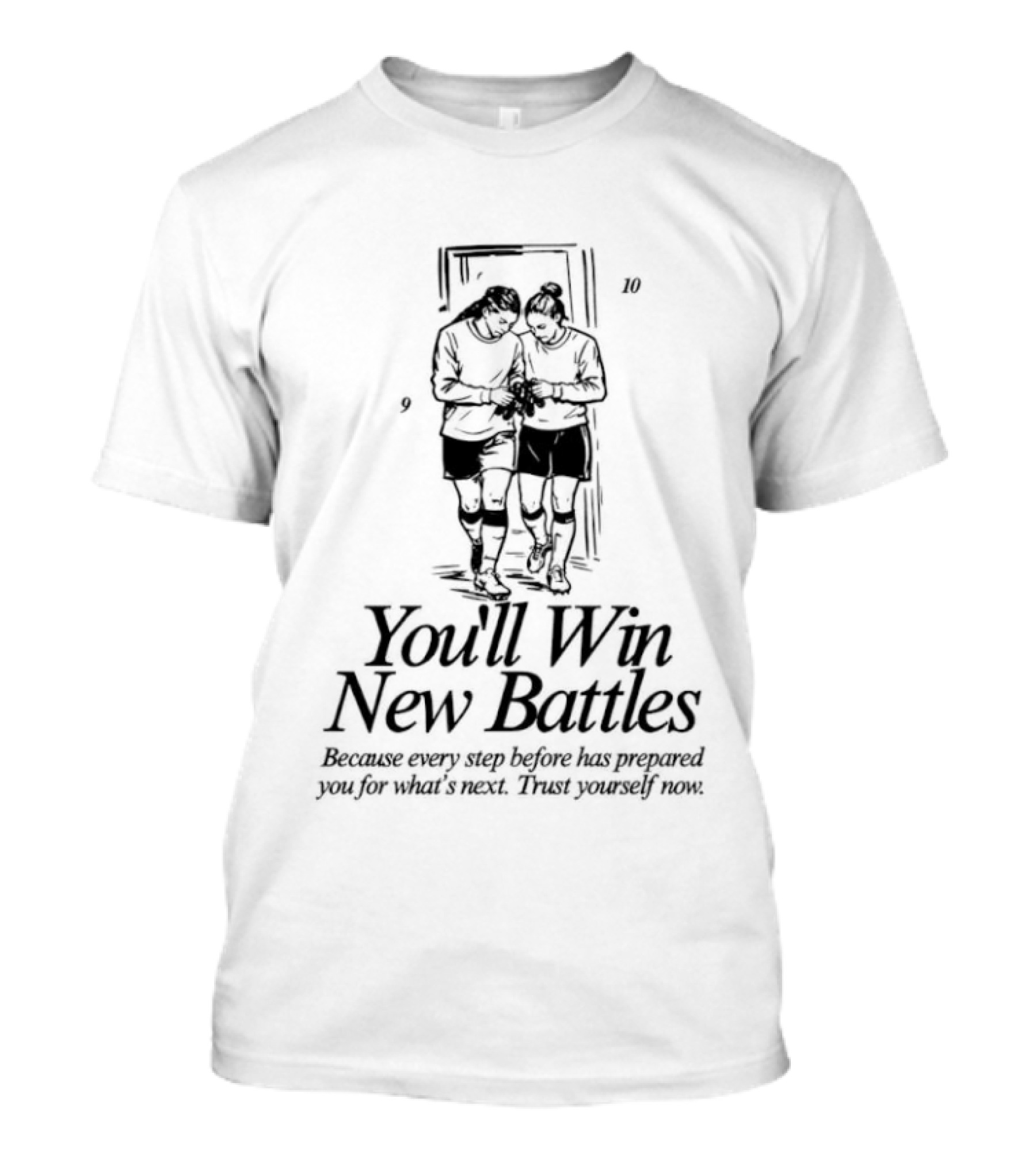 Manchester City Women's You'll Win New Battles Courage Will Take Trust Braver People T-Shirt