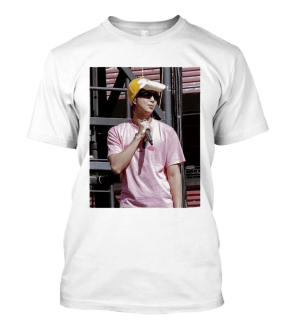Namjoon Wearing Psyduck Hat Pink T T-Shirt
