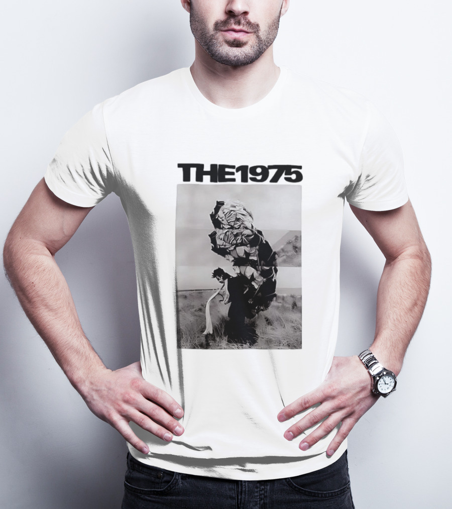 The 1975 Abstract Monochrome Figure And Floral Compilation T-Shirt