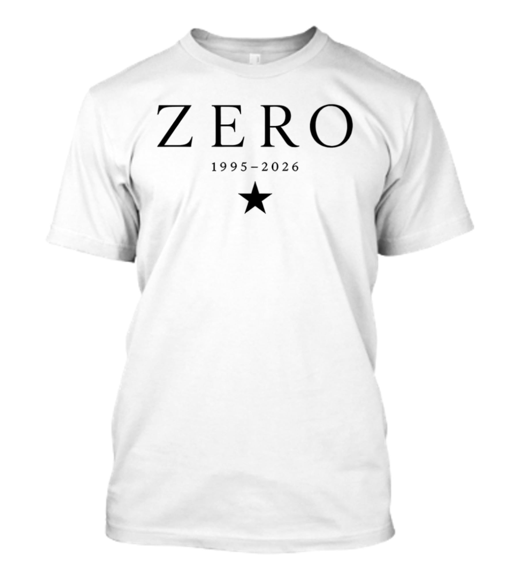 Zero 1995 2026 Star Memorial T-Shirt