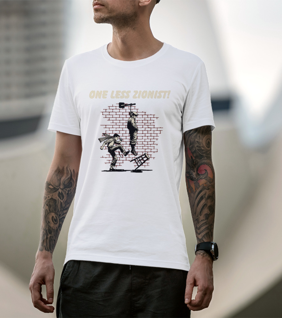 Alex American IDF One Less Zionist T-Shirt