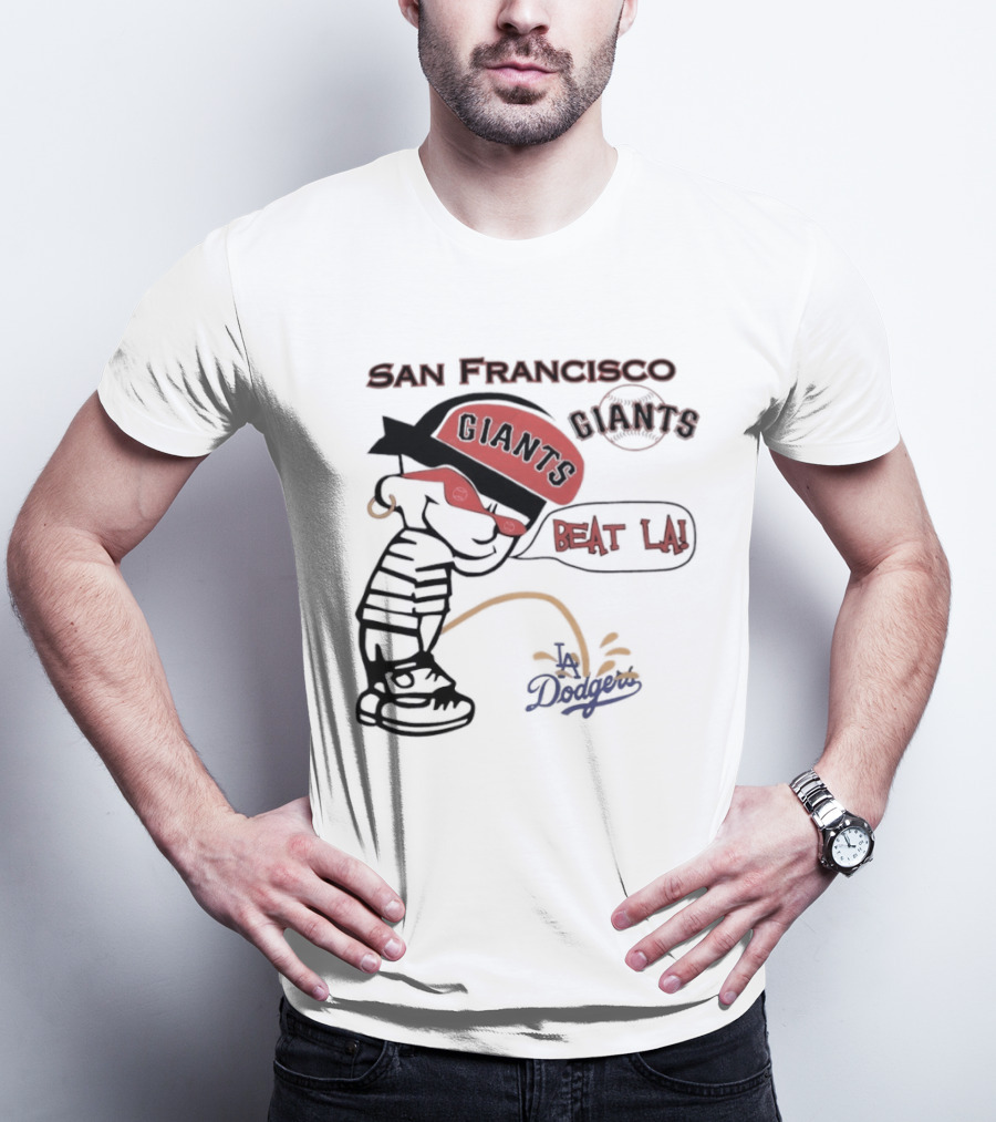 San Francisco Giants Beat LA Dodgers Peanuts T-Shirt