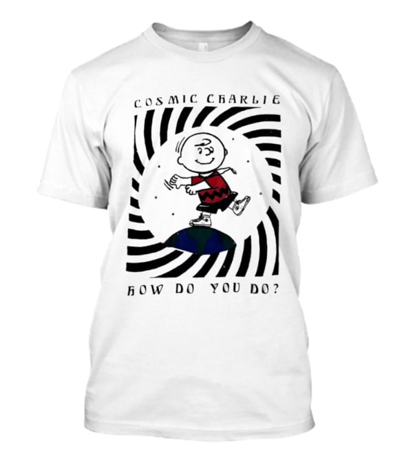 Cosmic Charlie Brown Peanuts How Do You Do Planet Dance T-Shirt