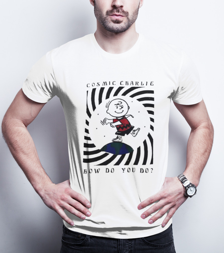 Cosmic Charlie Brown Peanuts How Do You Do Planet Dance T-Shirt