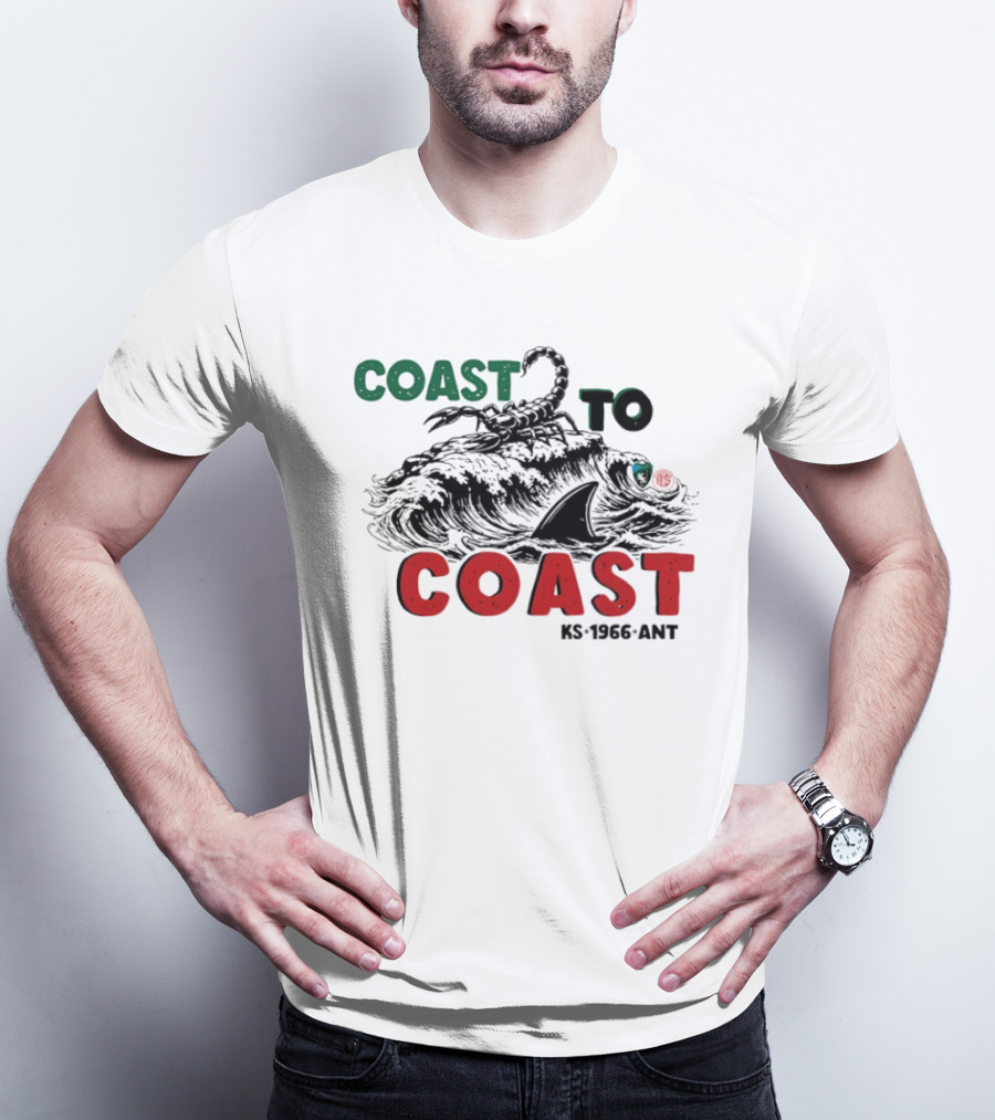 Coast To Coast Scorpion Shark Wave KS 1966 ANT T-Shirt