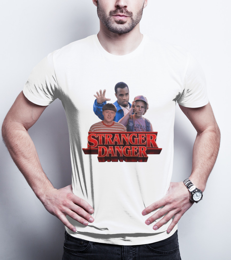 Stranger Danger Stranger Things Jeffrey Epstein Diddy T-Shirt