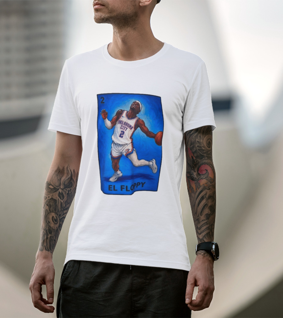 Shai Gilgeous Alexander Oklahoma City 2 El Floppy Basketball T-Shirt