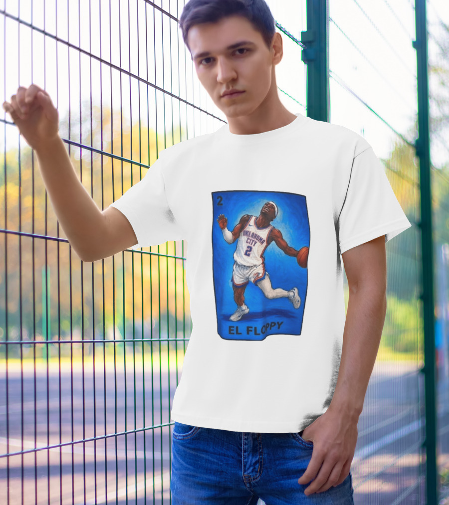 Shai Gilgeous Alexander Oklahoma City 2 El Floppy Basketball T-Shirt