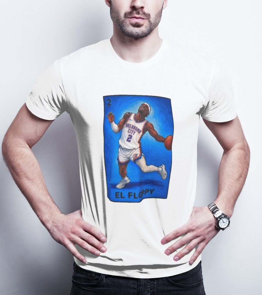 Shai Gilgeous Alexander Oklahoma City 2 El Floppy Basketball T-Shirt