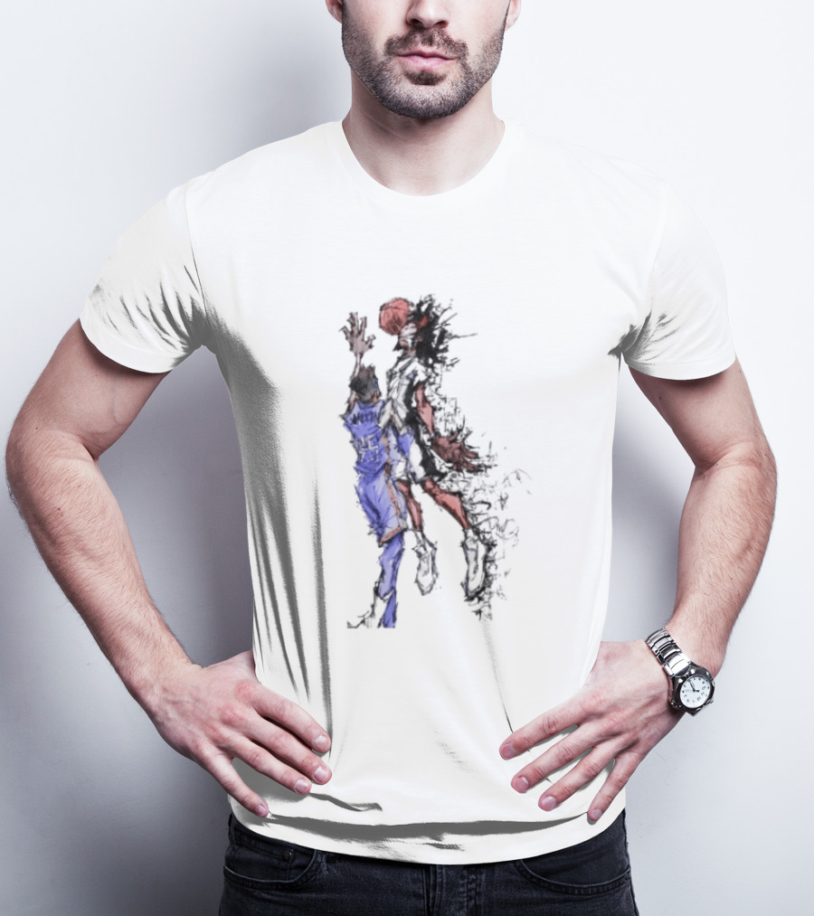 Oklahoma Basketball Number 25 Exploding Sketch Dunk Dynamic Sports T-Shirt