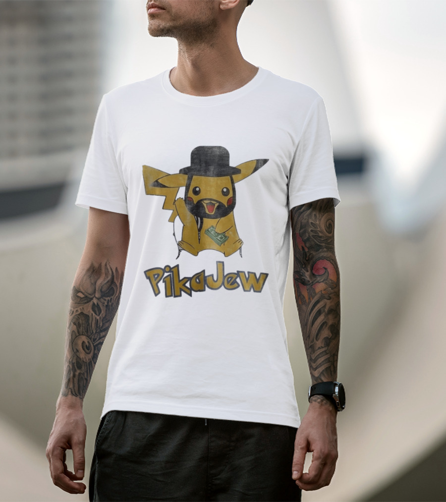 Pikachu PikaJew Meme Wearing Hat And Holding Money T-Shirt
