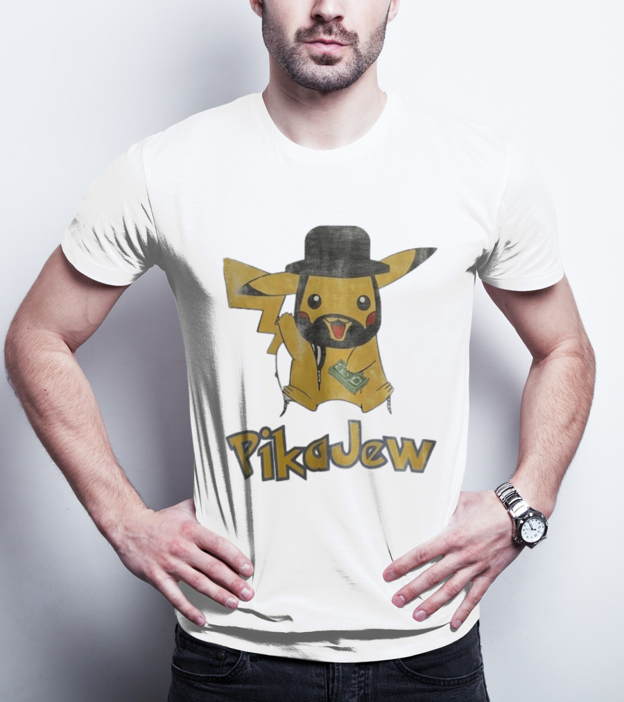 Pikachu PikaJew Meme Wearing Hat And Holding Money T-Shirt