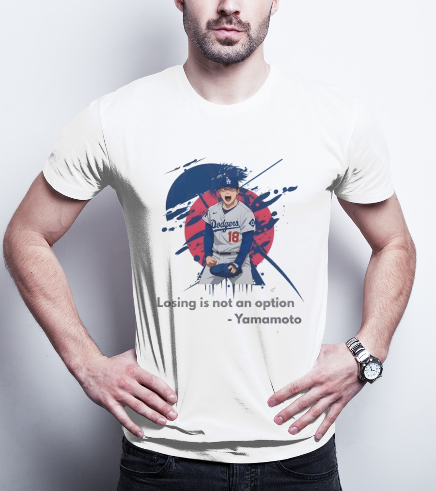 Yoshinobu Yamamoto Dodgers Anime Style Los Angeles Baseball Winning Mindset T-Shirt