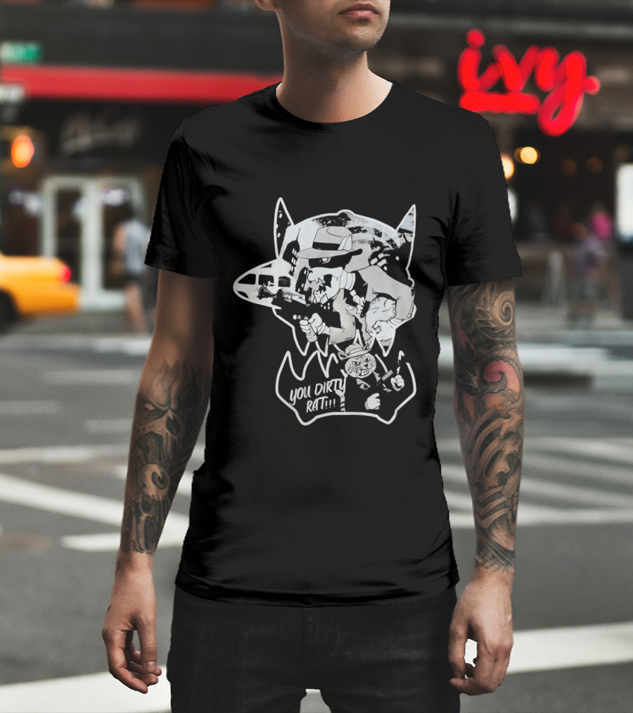 Gangster Animals You Dirty Rat Mobster Showdown Guns T-Shirt