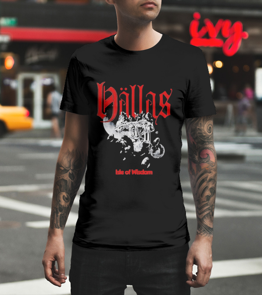 Hallas Isle Of Wisdom Floating Island Fantasy T-Shirt
