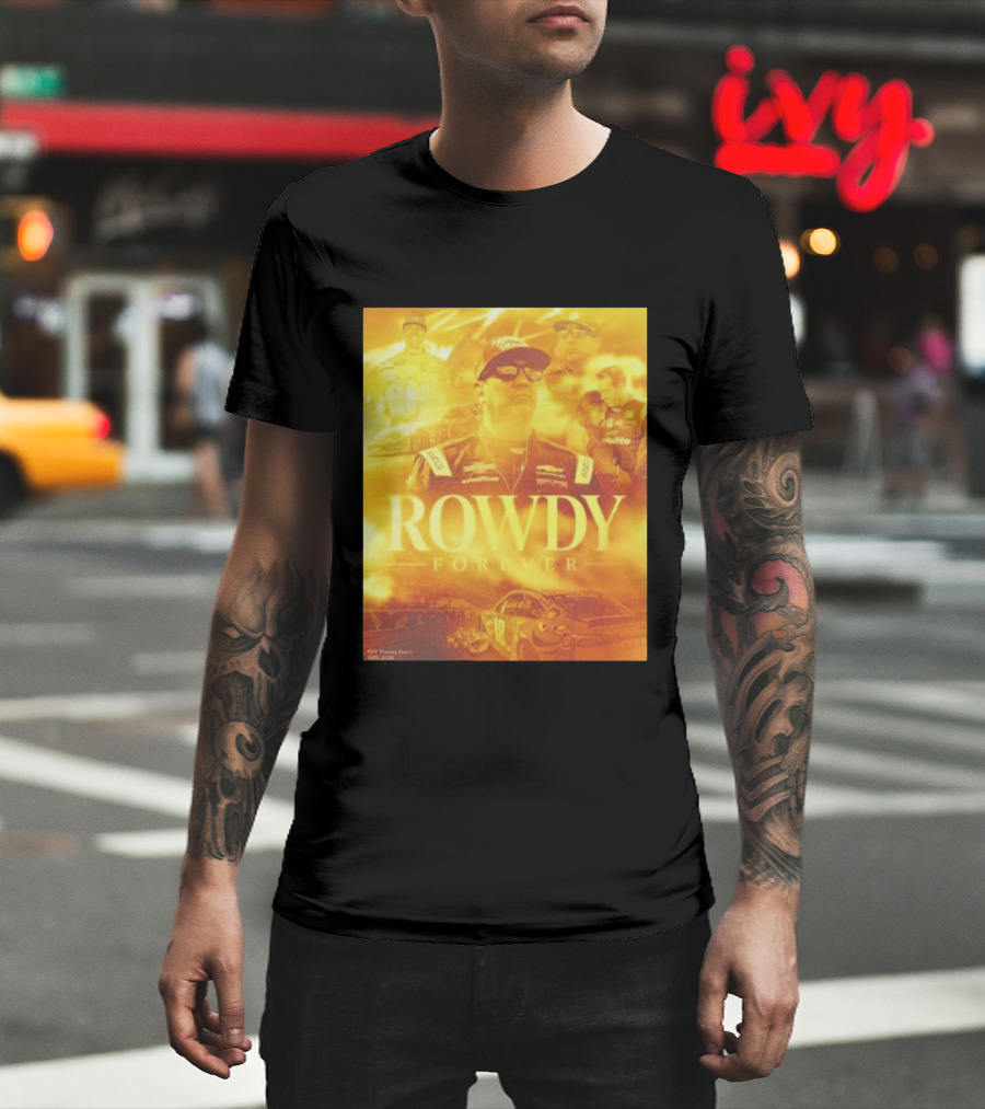 Kyle Busch Rowdy Forever Racing Daytona NASCAR 1985 2026 T-Shirt