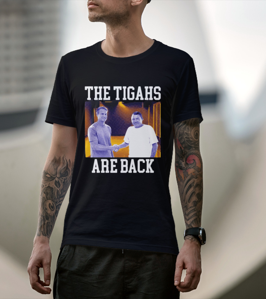 Lane Kiffin Ed Orgeron The Tigahs Are Back LSU Duo Handshake T-Shirt