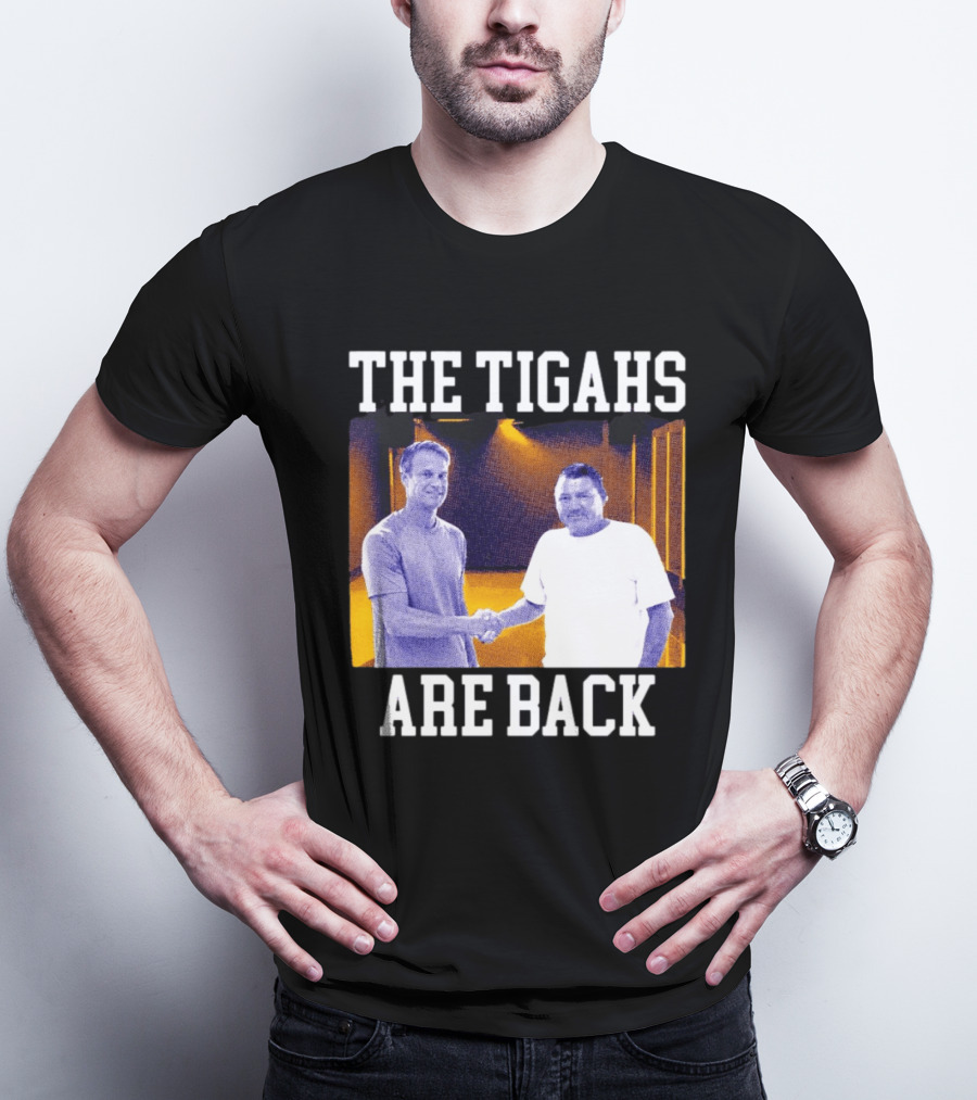 Lane Kiffin Ed Orgeron The Tigahs Are Back LSU Duo Handshake T-Shirt
